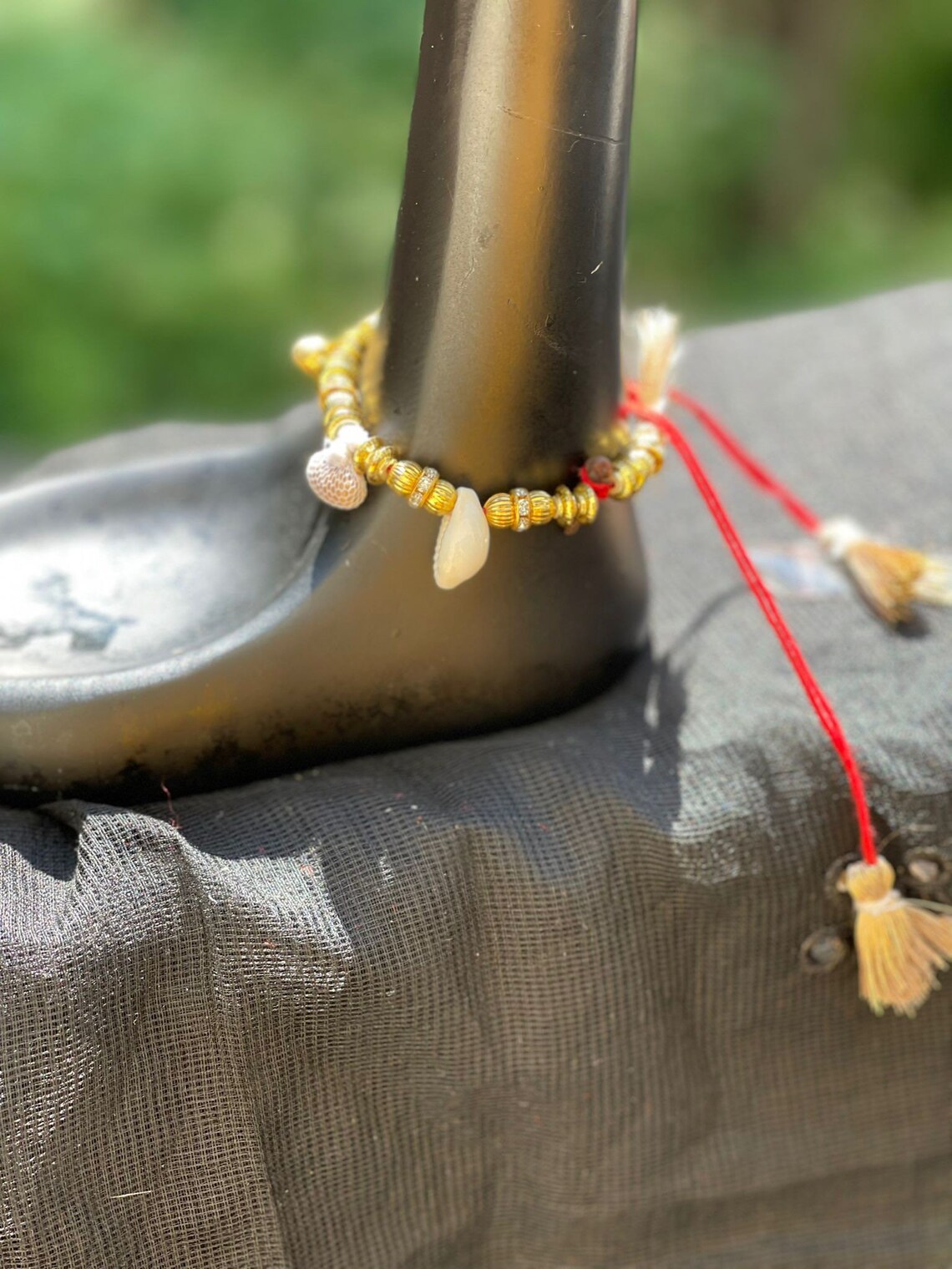 Golden Shell Kangna (gana) for Groom and Bridal Shagun Ritual - Etsy