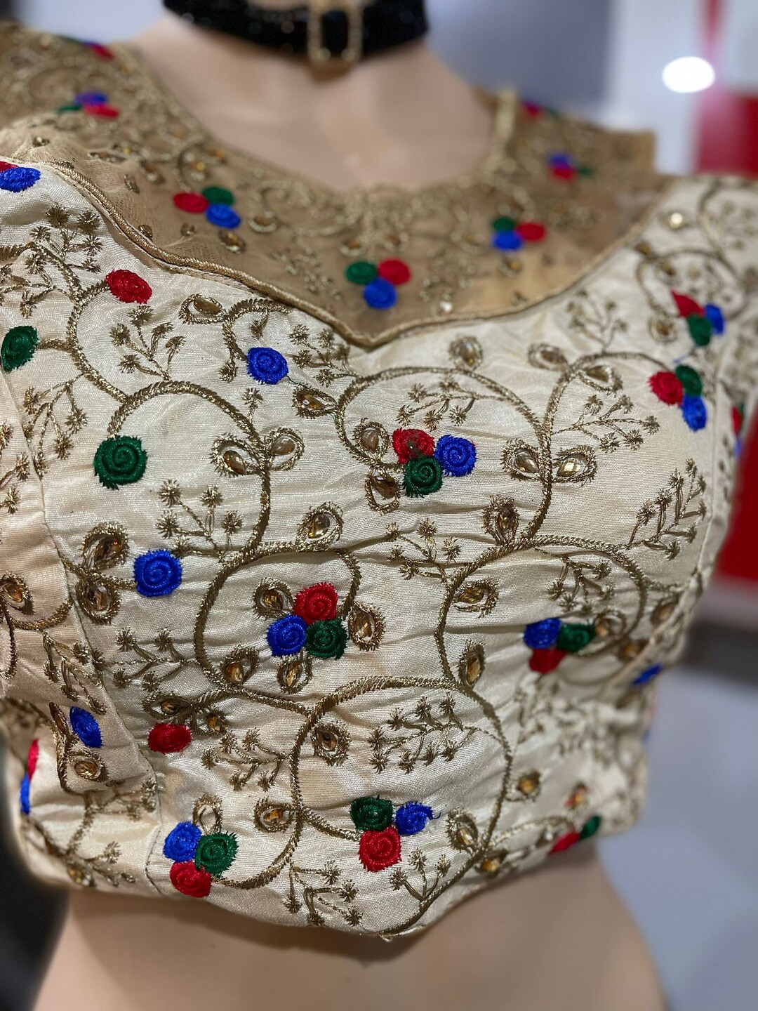 Embroidered Saree Blouse - Etsy