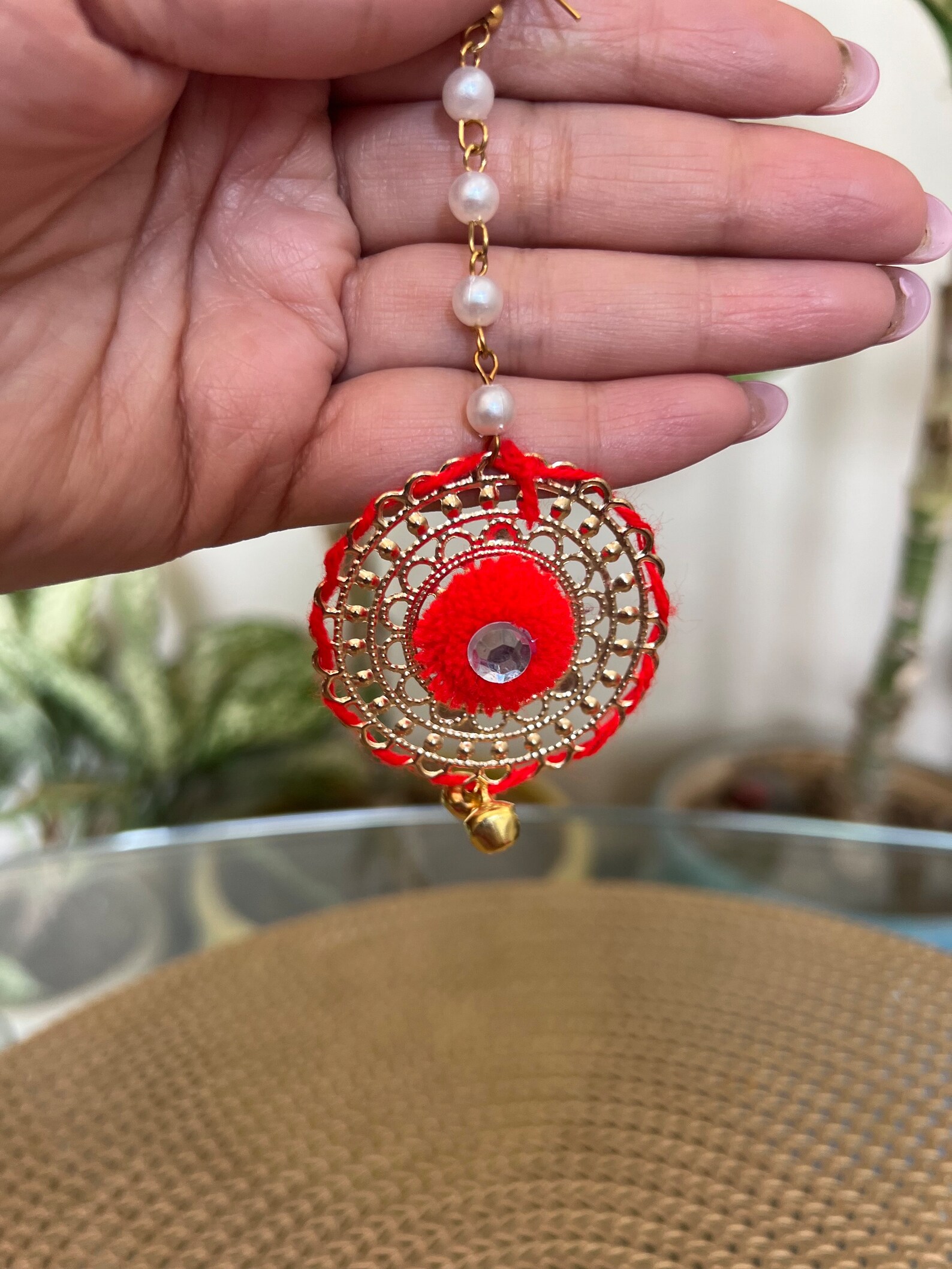 Tikka for Wedding Baby Shower Haldi Mehandi Red Colour Tikka for Girls ...