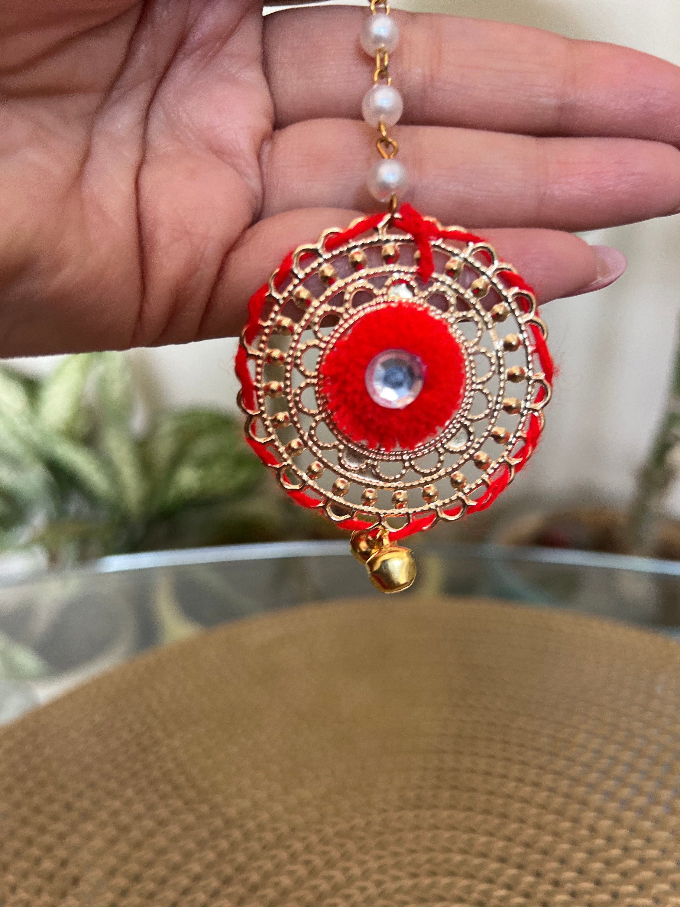 Tikka for Wedding Baby Shower Haldi Mehandi Red Colour Tikka for Girls ...