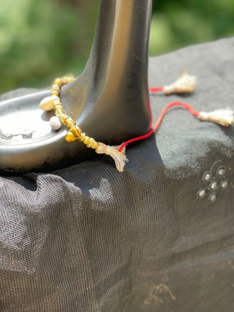 Golden Shell Kangna (gana) for Groom and Bridal Shagun Ritual - Etsy