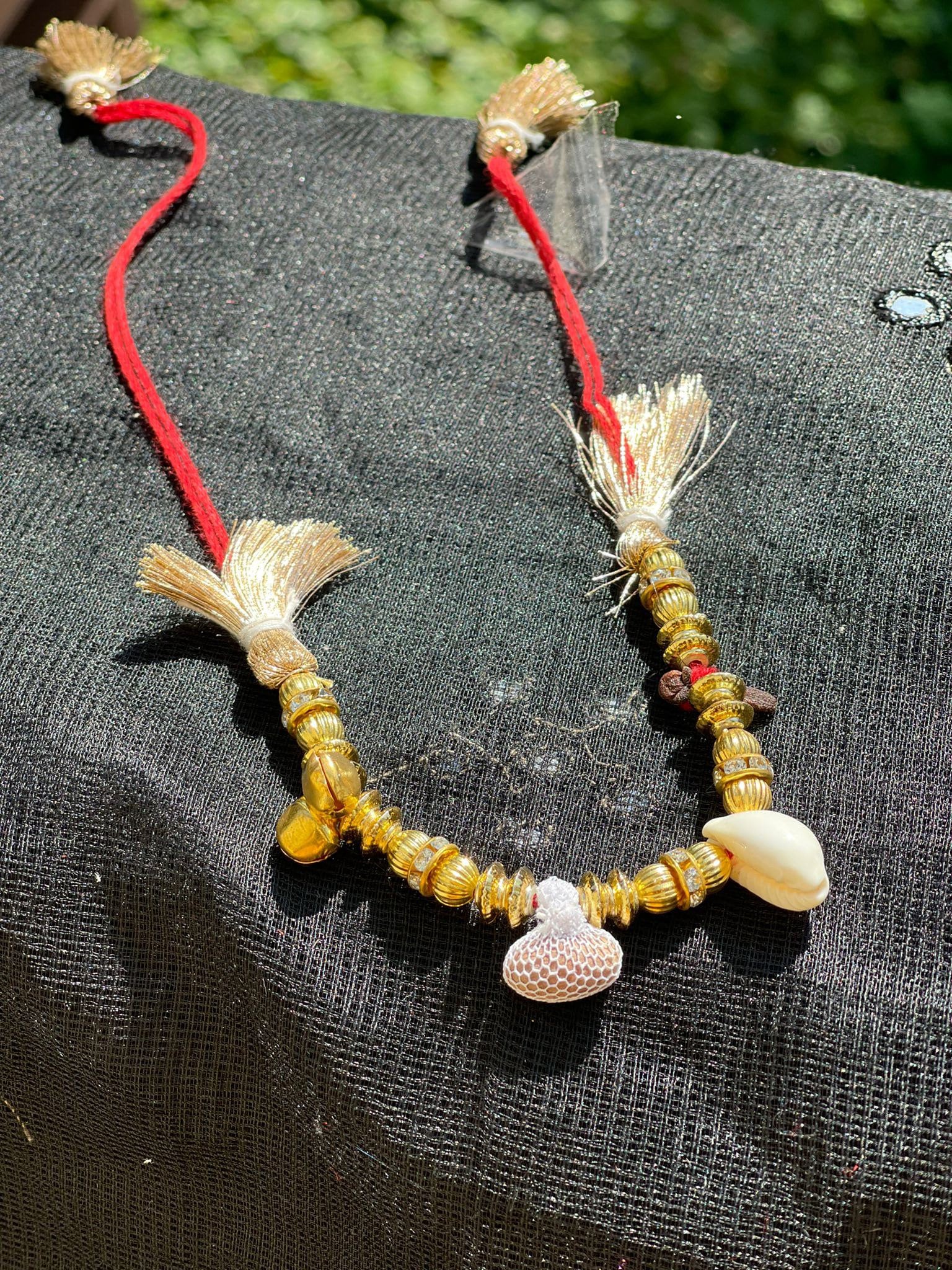 Golden Shell Kangna (gana) for Groom and Bridal Shagun Ritual - Etsy