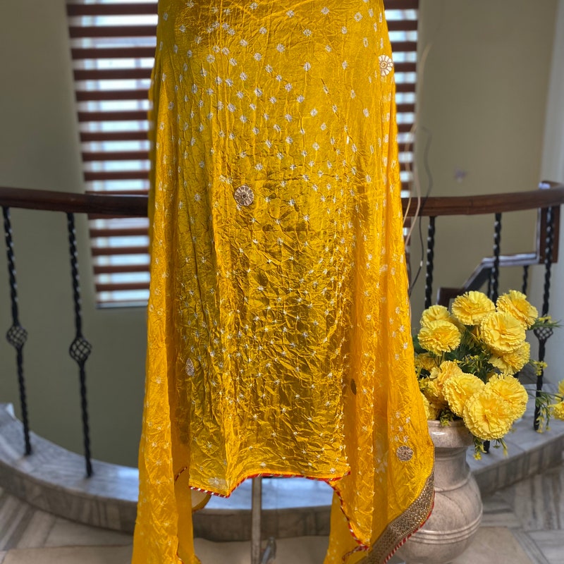 Yellow Dupatta - Etsy
