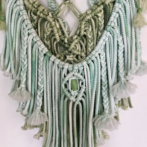 Green Macrame Wall Hanging - Etsy
