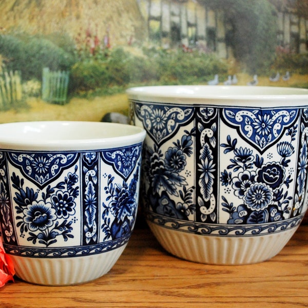 Delft Blue Planter - Etsy