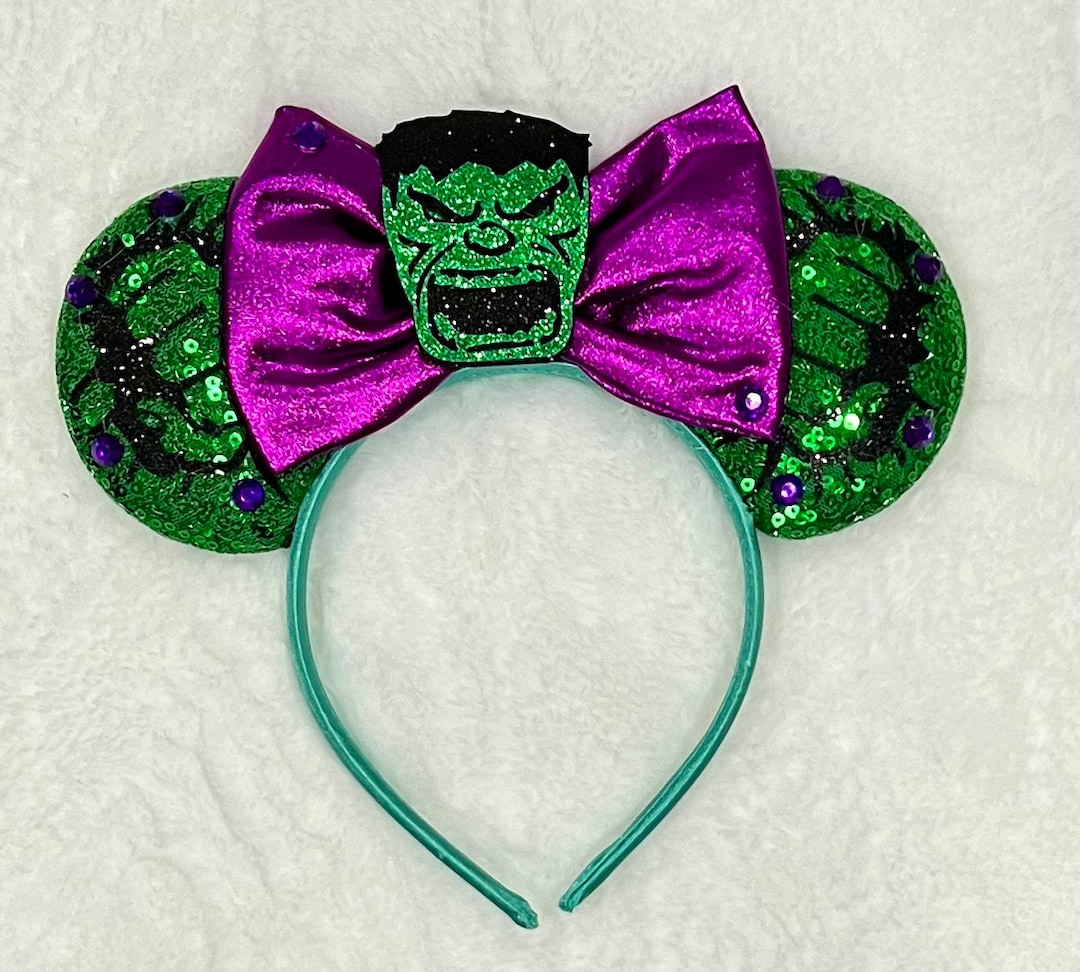 Hulk Ears, Marvel Ears, Avengers Ear, Character Minnie Ears, Incredible ...