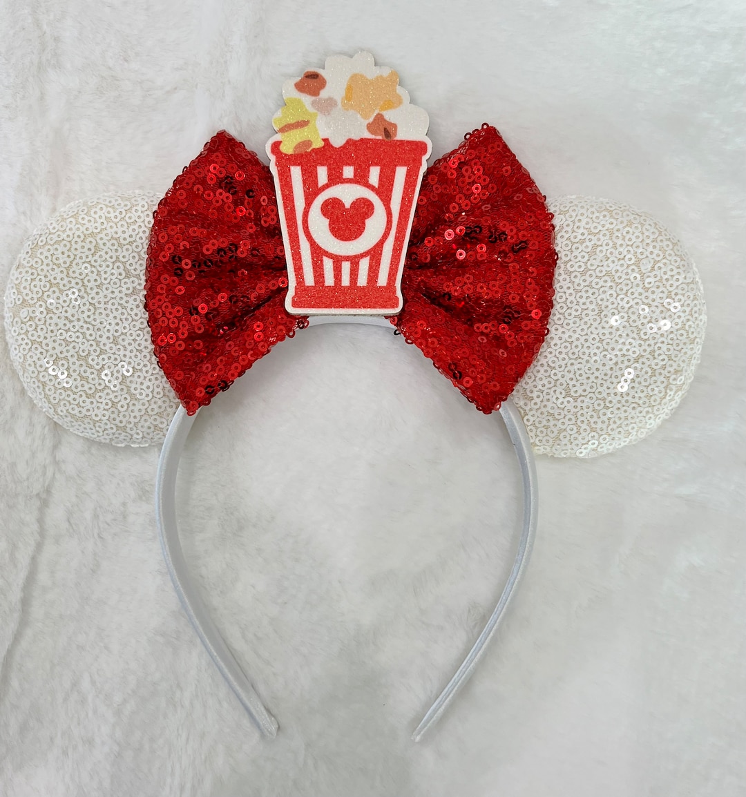 Popcorn Snacks Mouse Ears Headband - Etsy