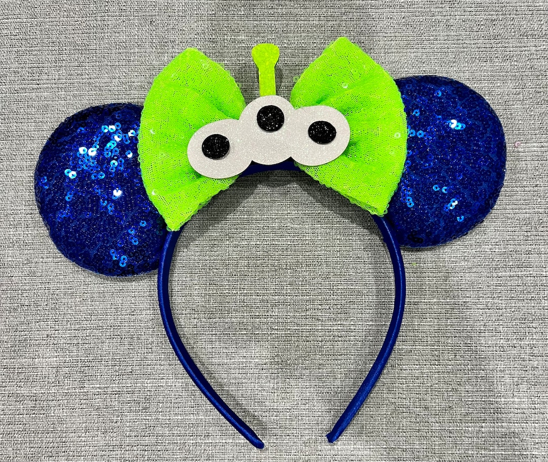 Green Alien Monster Toy Story Ears Headband - Etsy