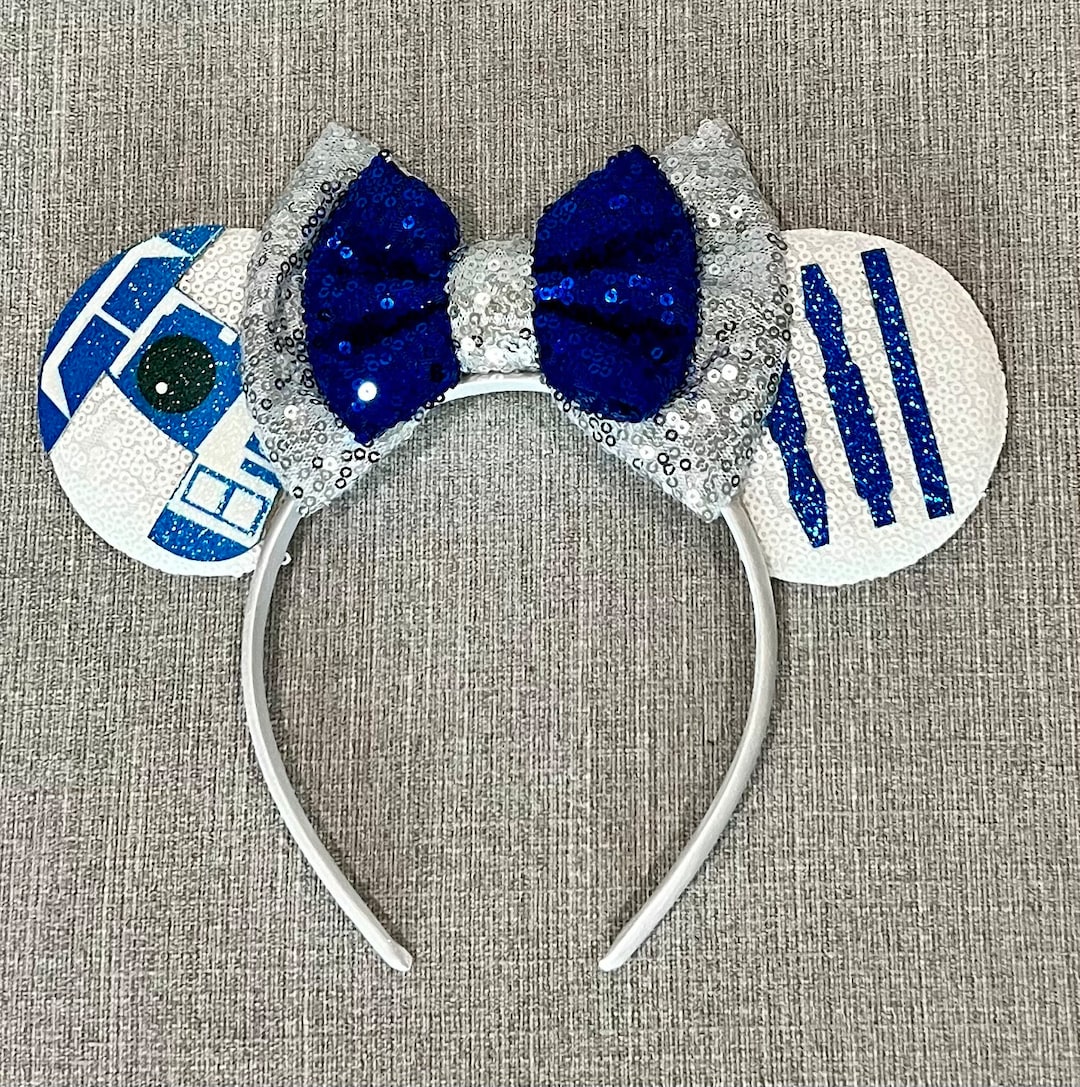 R2-D2 Minnie Ears, Star Wars Minnie Ears, Star Wars Mickey Ears - Etsy