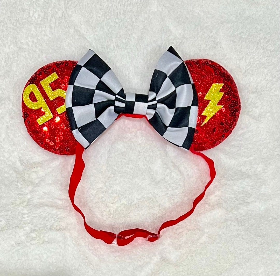Cars Mickey Ears, Mcqueen Mouse Ears, Minnie Ears, Mouse Ears Elastic ...