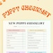 New Puppy Checklist Printable: the Ultimate Guide for Your Puppy First ...