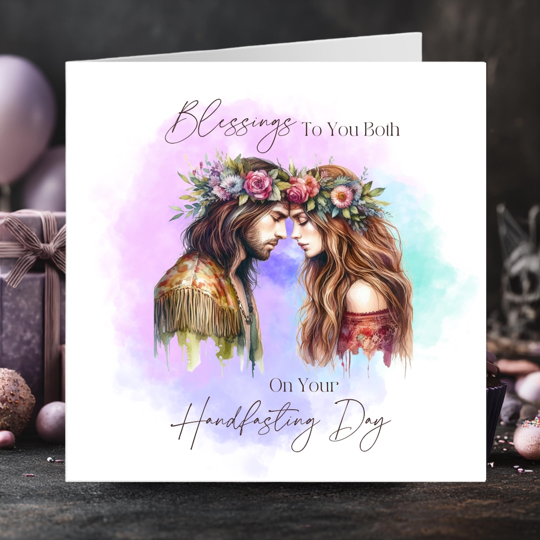 Handfasting Blessings Card: Pagan Wiccan Wedding - Etsy