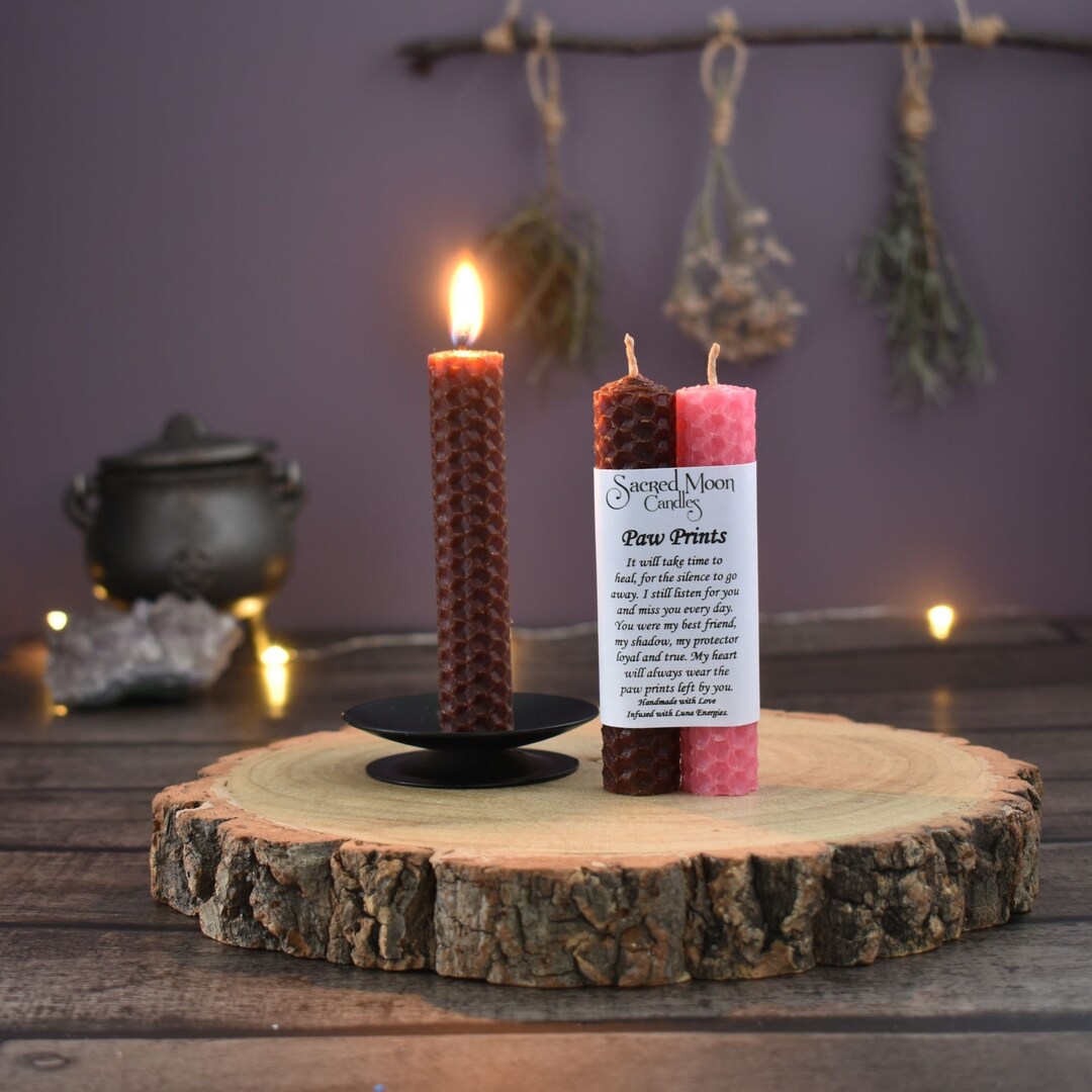 Paw Prints Remembrance Ritual Spell Candles, Loss of A Pet, Witchcraft ...