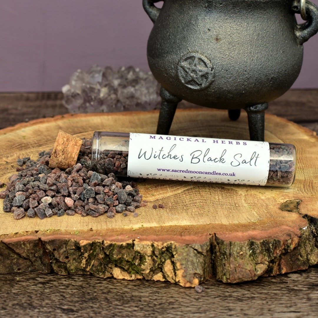 Witches Black Salt, Perfect for Protection Spells, Witchcraft Banishing ...