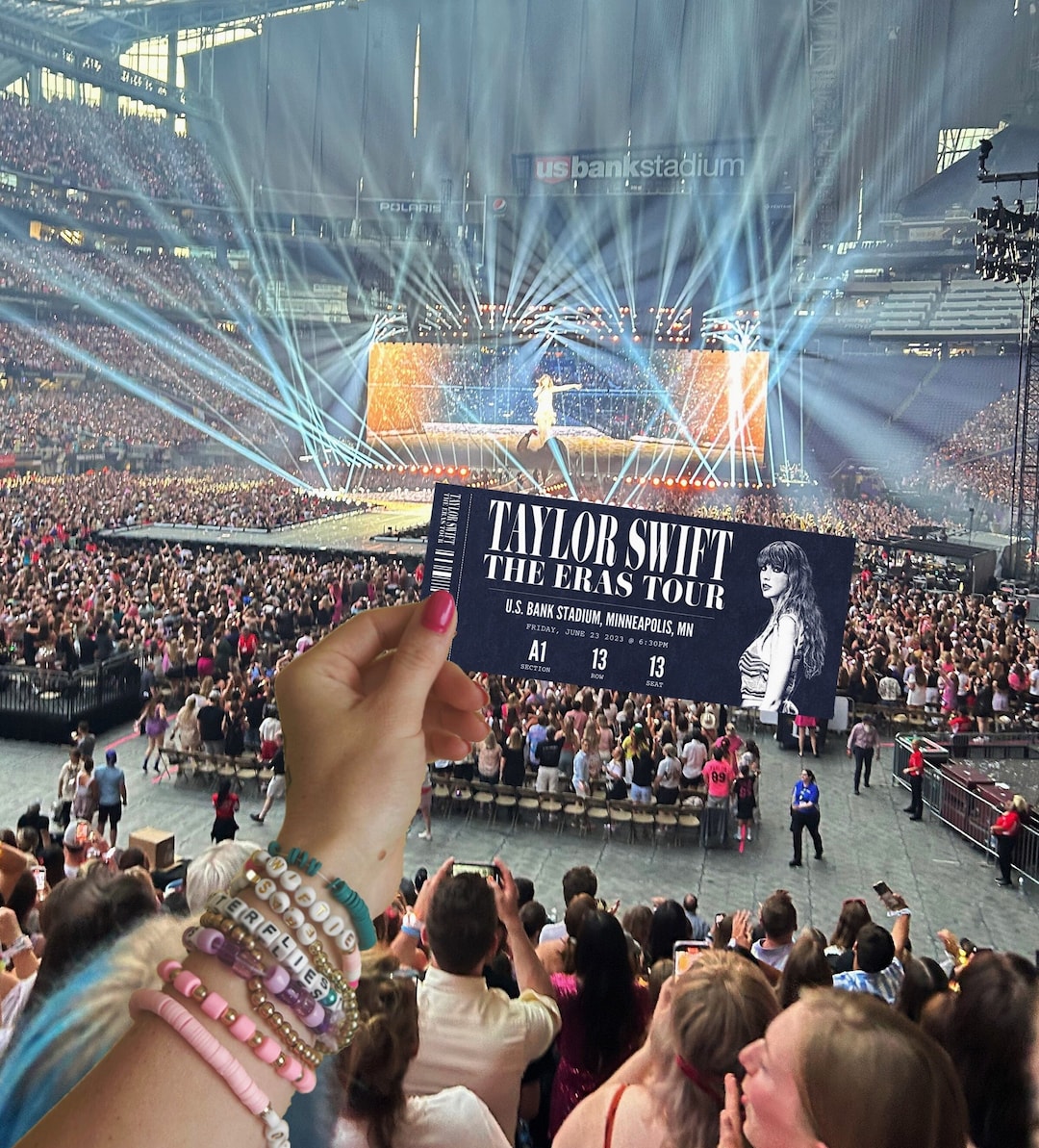Eras Tour Taylor Swift Ticket, Surprise Era's Tour, Print and Download ...