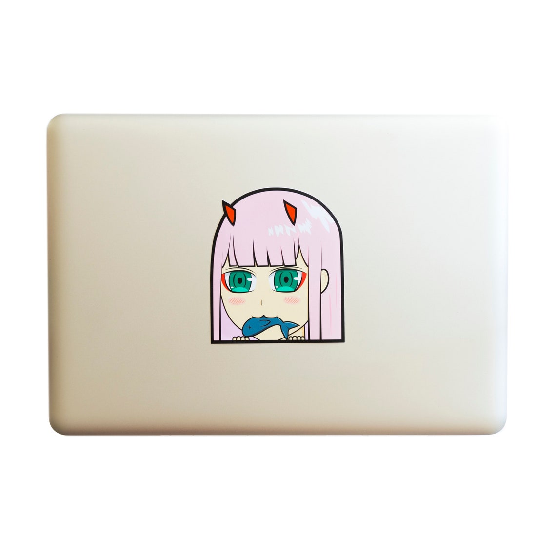 Zero Two Peeker Laptop Sticker - Anime Decal - Vinyl Decal - Waterproof ...