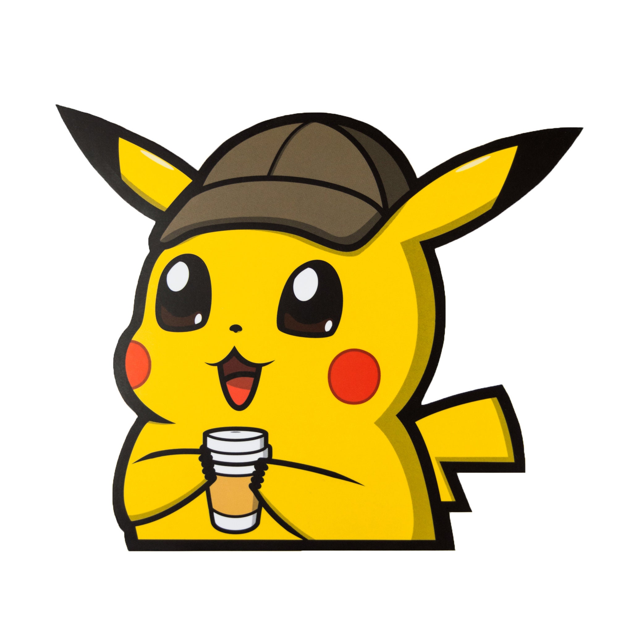 Detective Pikachu Laptop Sticker Anime Decal Vinyl Decal - Etsy