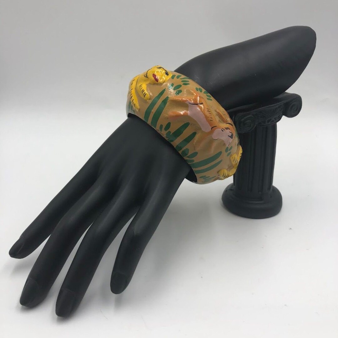 Vintage Safari Jungle Animal Women's Bangle Bracelet Retro Statement ...