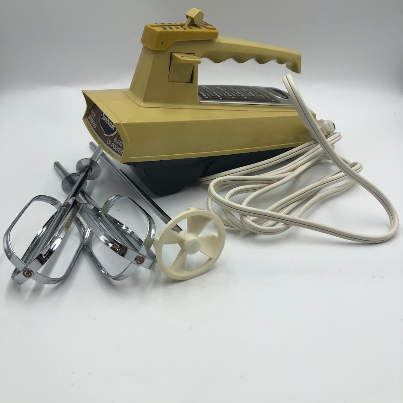 Vintage Midcentury Sunbeam Mixmaster Electric Hand Mixer - Etsy