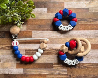 Boston Red Sox Toy Collection Pacifier Clip Rattle Baby Red Sox Toy ...