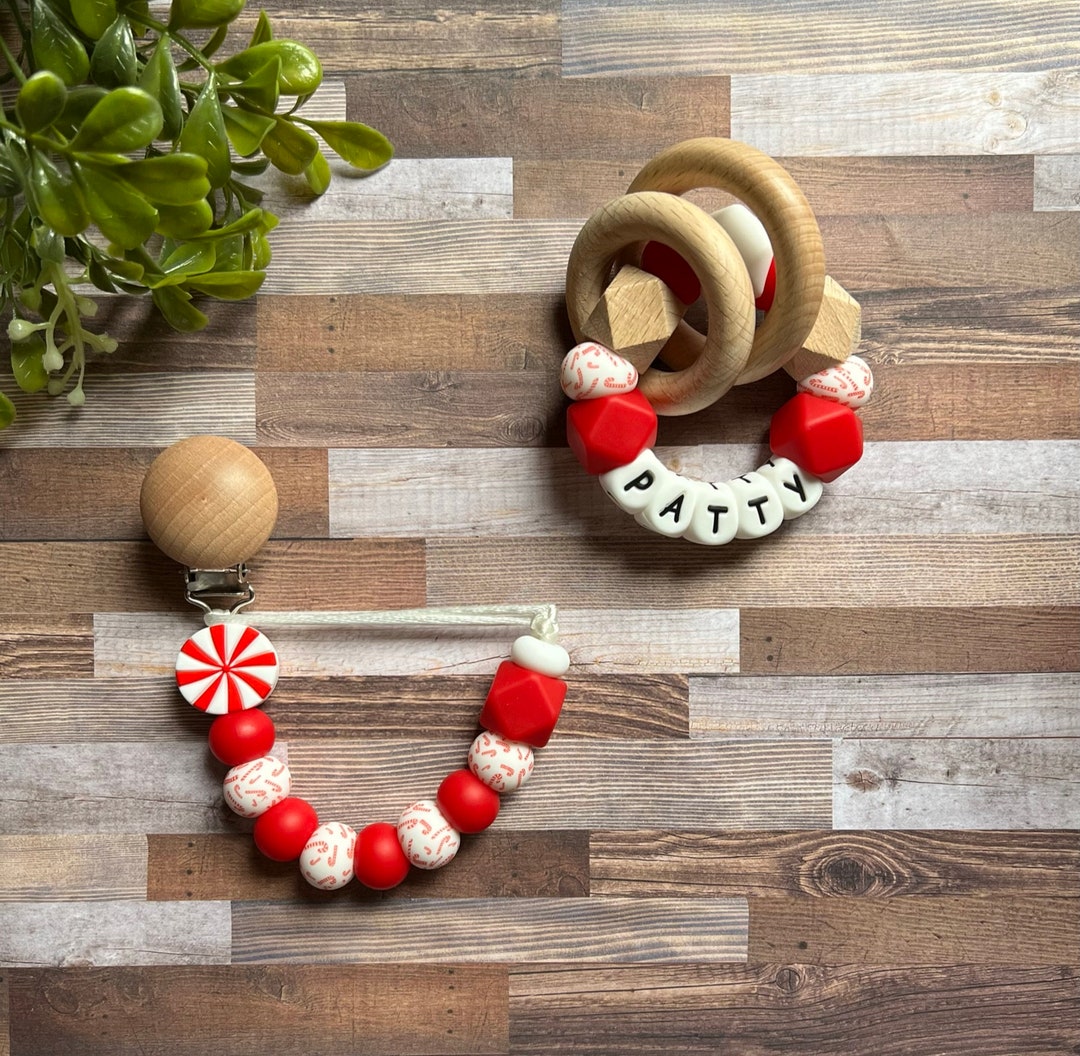 Peppermint Patty Toy Collection - Christmas Pacifier Clip - Pacifier ...