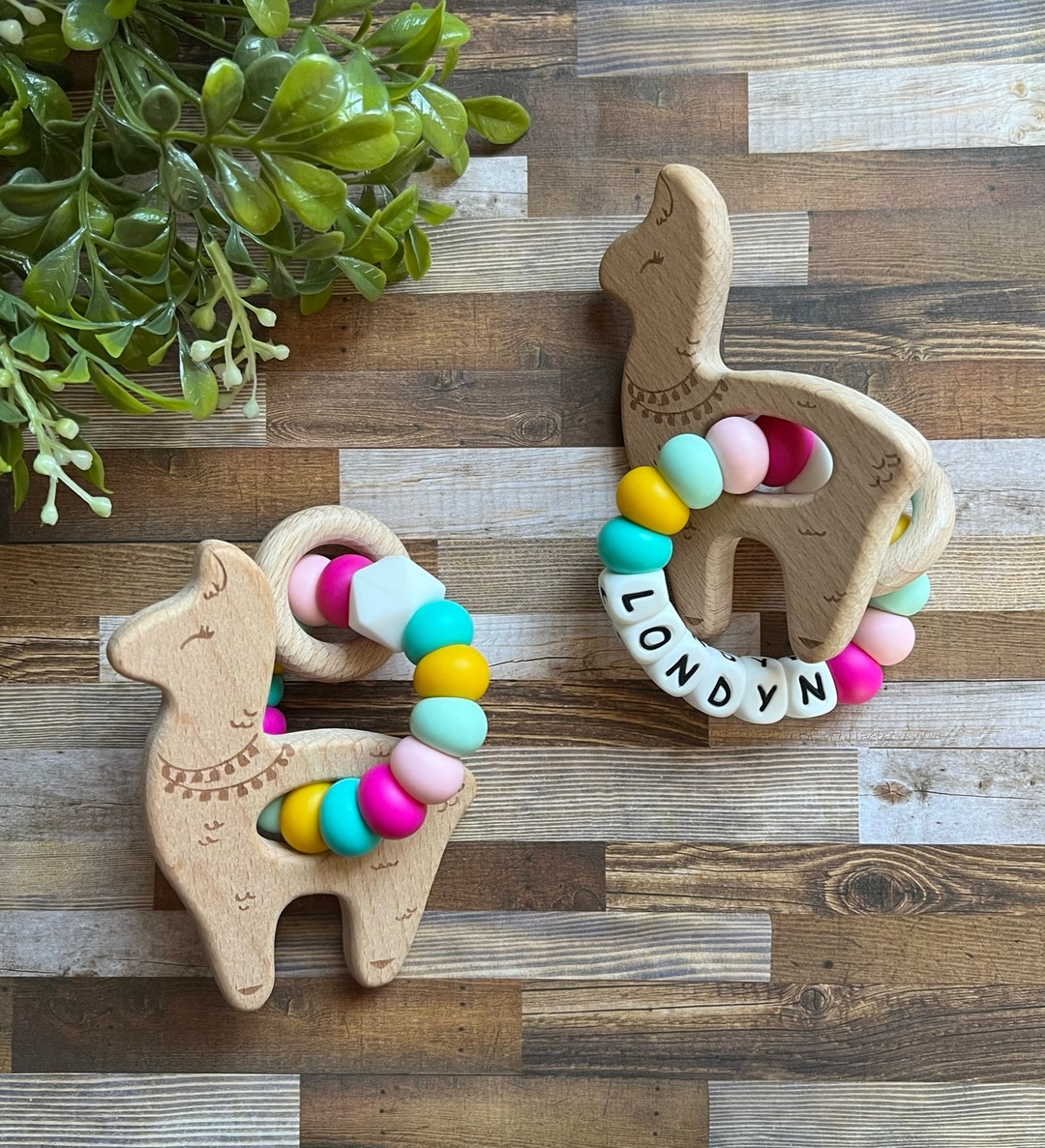 Llama Baby Toy - Llama Baby Rattle - Llama Silicone Rattle - Alpaca ...