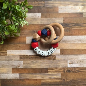 Boston Red Sox Toy Collection - Pacifier Clip - Rattle - Baby Red Sox ...