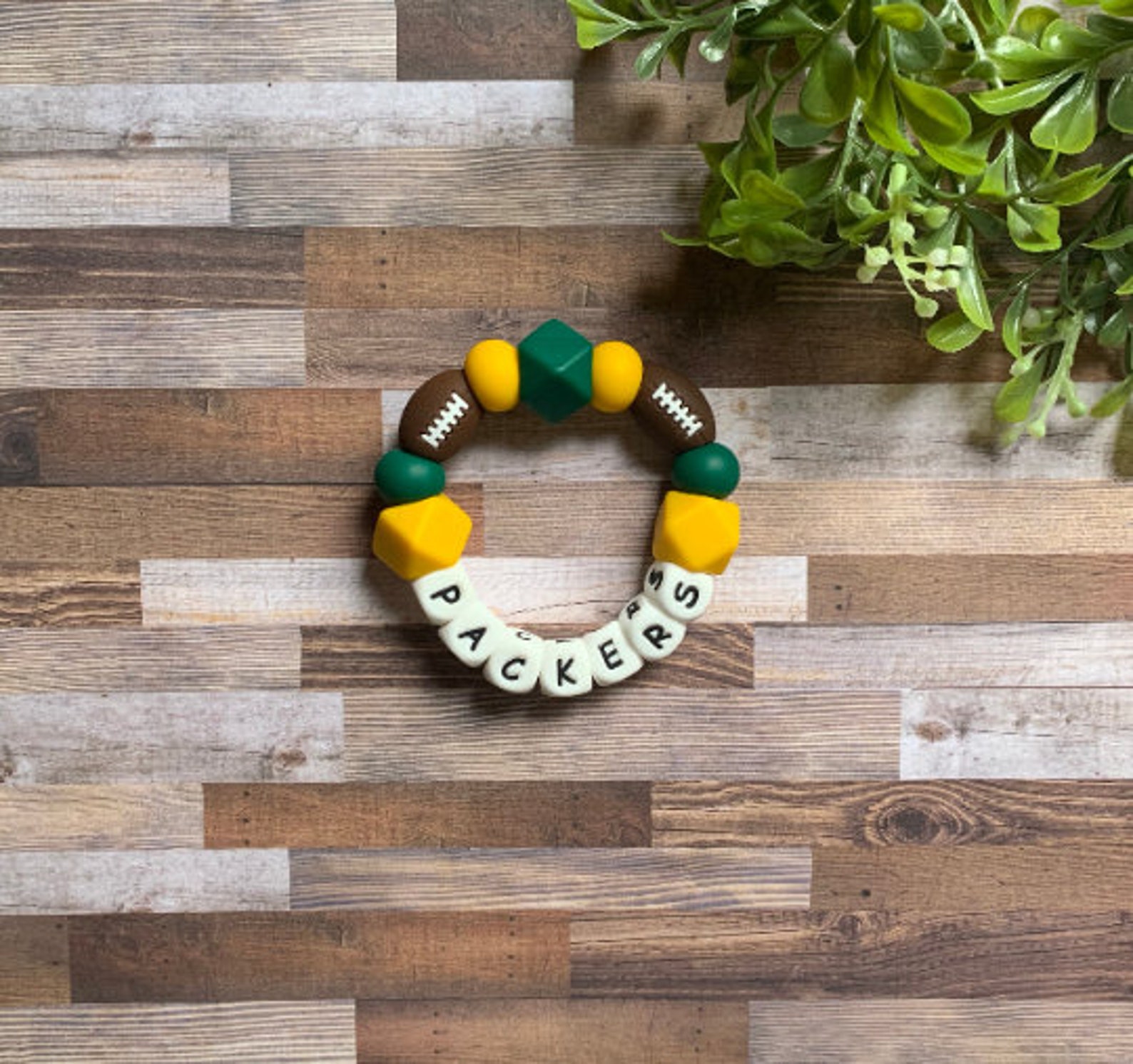 Green Bay Packers Toy Collection Pacifier Clip Rattle Go - Etsy