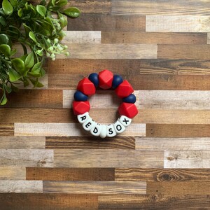 Boston Red Sox Toy Collection - Pacifier Clip - Rattle - Baby Red Sox ...