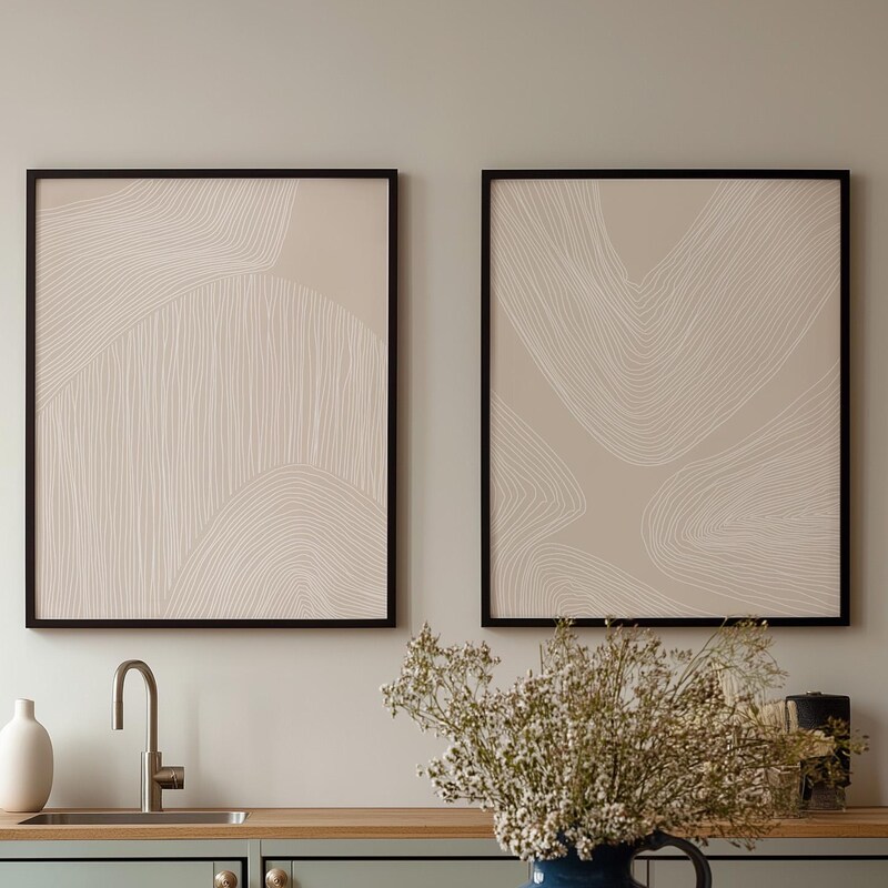 Abstract Line Art - Etsy