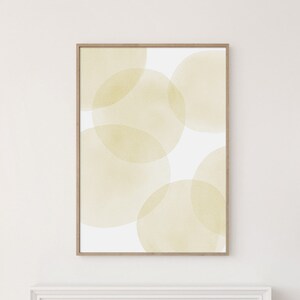Geometric Poster Watercolor Wall Art Minimalist Print - Etsy