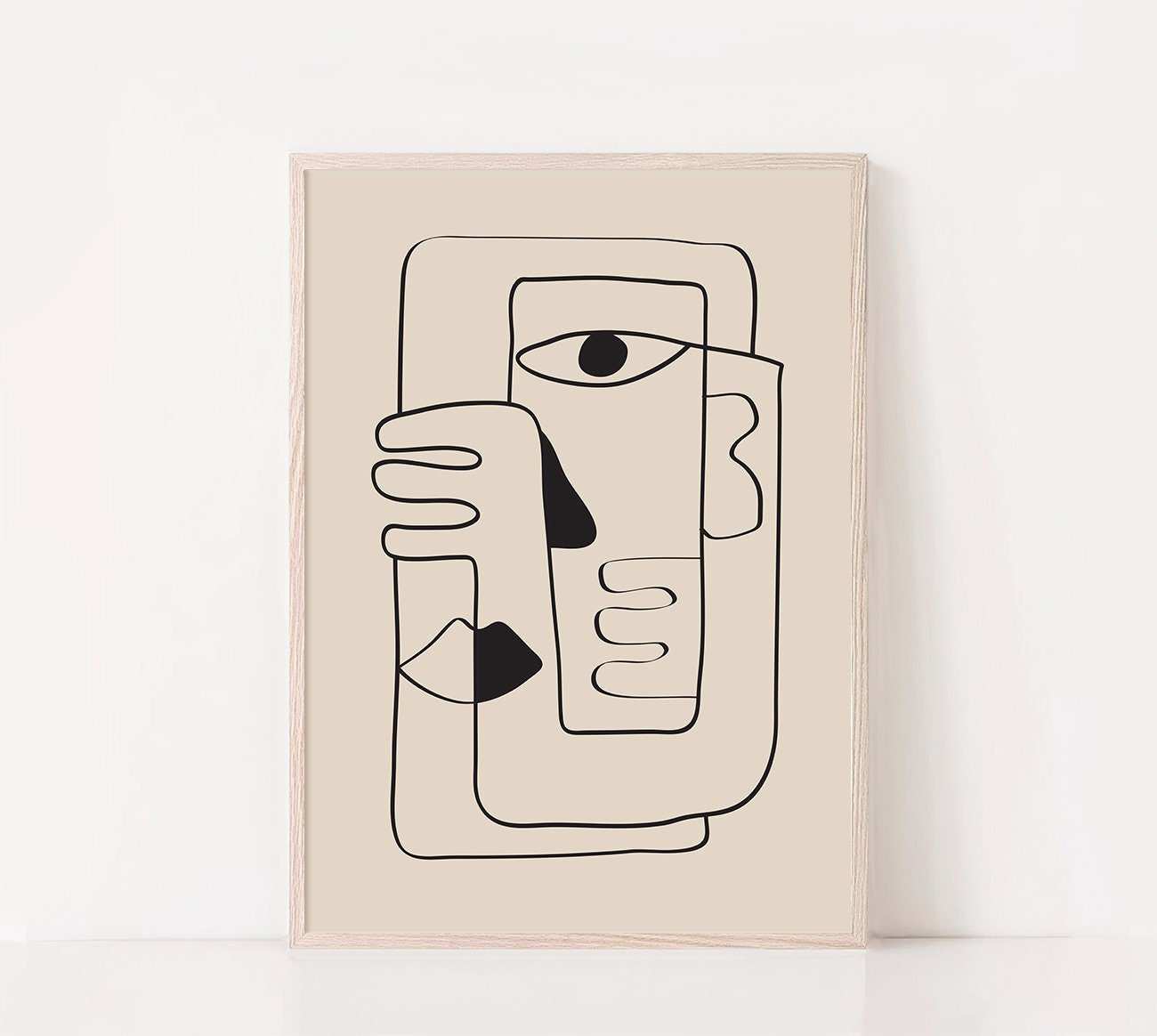 Modern Line Art Print Printable Wall Art Black Line Art - Etsy