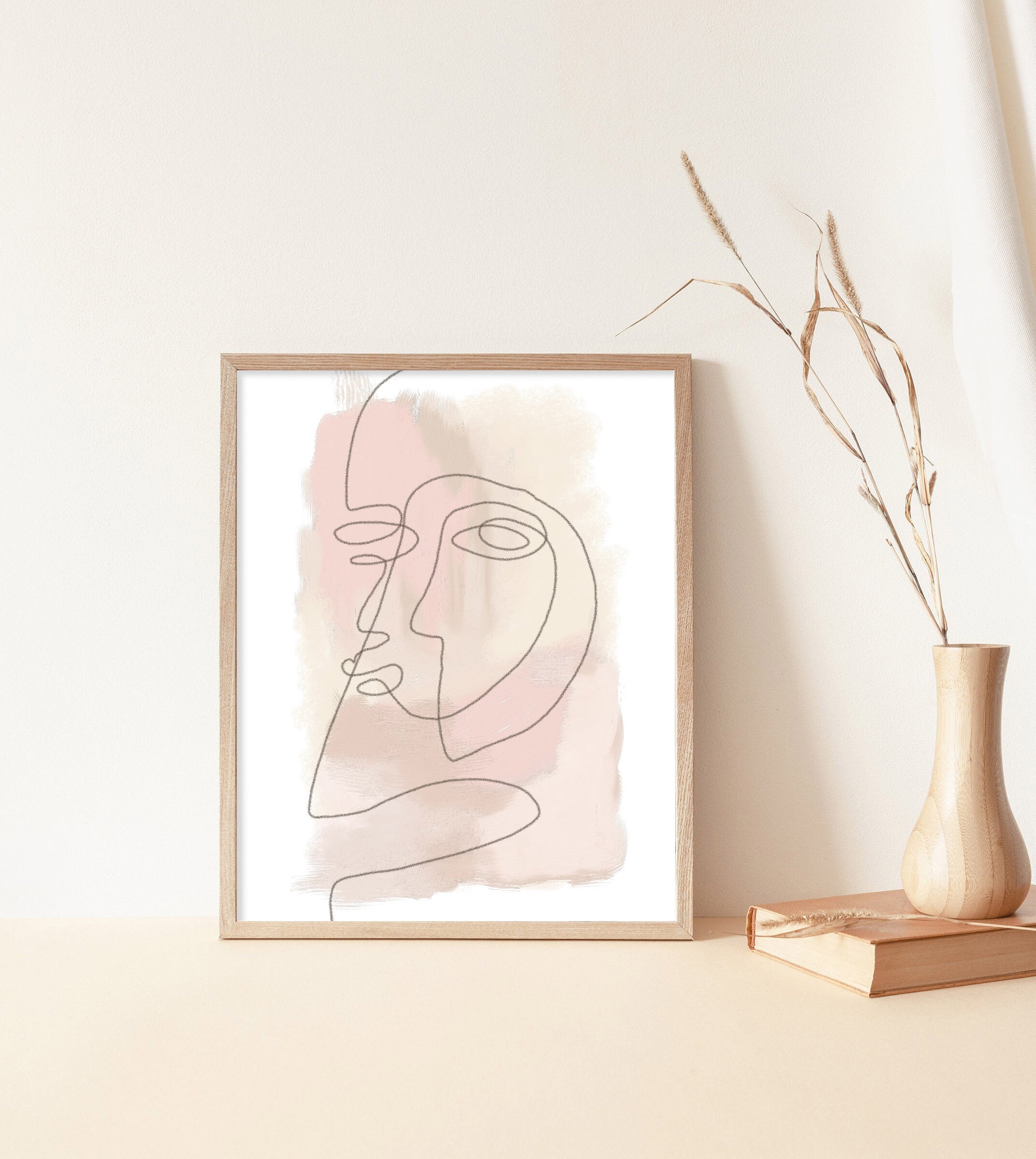 Abstract Line Art Minimalist Line Art Modern Abstract Art | Etsy