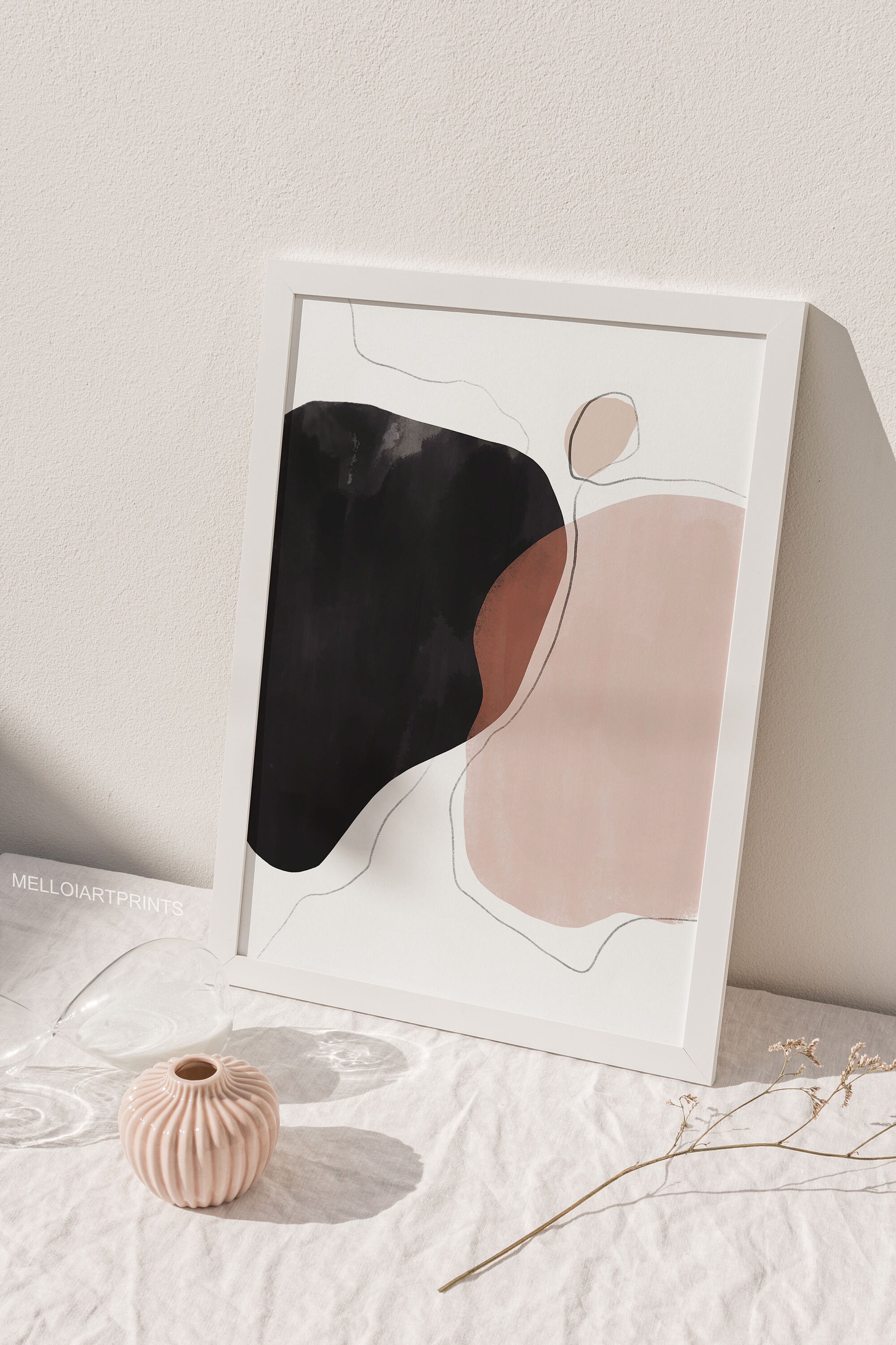 Abstract Painting Modern Art Neutral Print Contemporary - Etsy