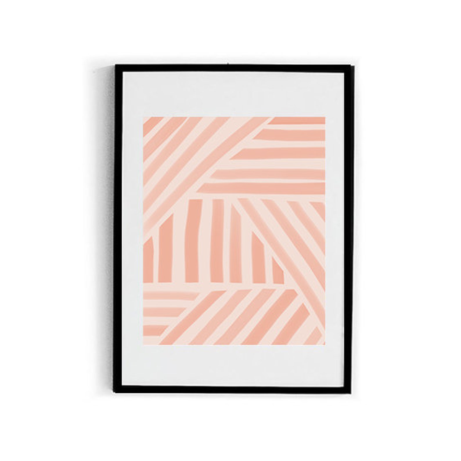 Minimalist Painting Rose Gold Print Printable Wall Art | Etsy