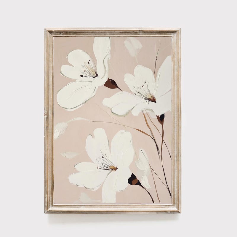 Modern Flower Art - Etsy