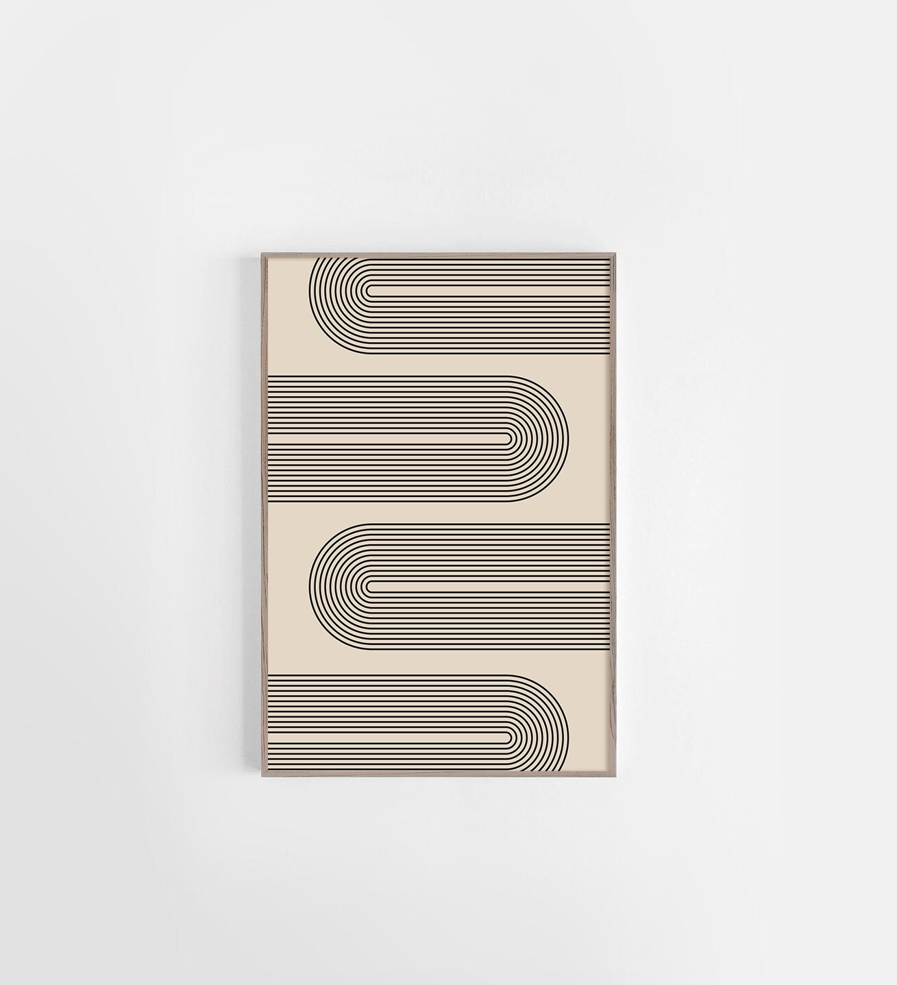 Beige Black Arch Print Modern Arch Line Art Modern Abstract - Etsy