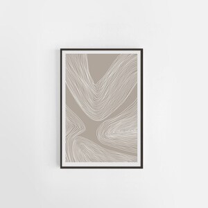 Line Art Print, Digital Prints, Modern Abstract Art, Large Wall Art ...