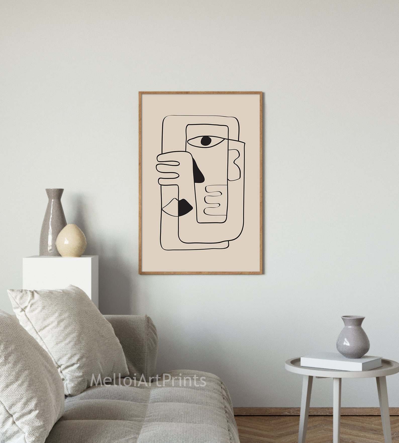 Modern Line Art Print Printable Wall Art Black Line Art - Etsy