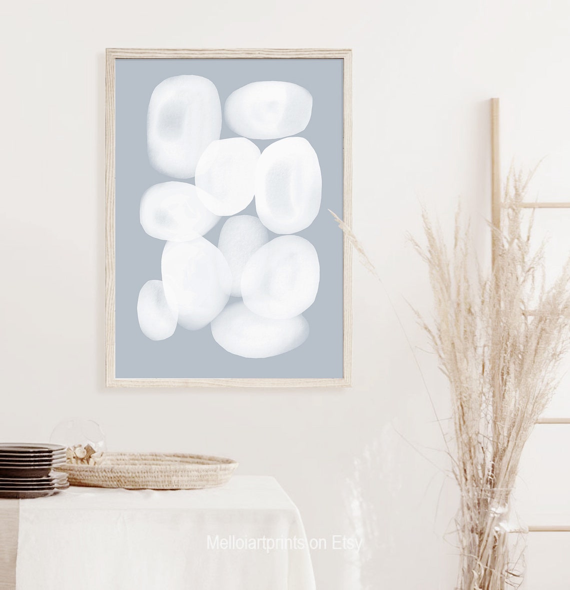 Blue Bubble Art Print Baby Blue Print Digital Wall Art - Etsy