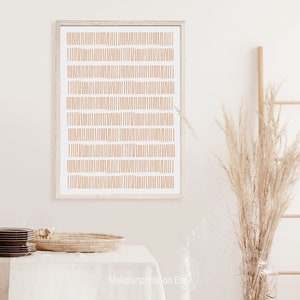 Neutral Wall Art, Boho Decor, Apartment Decor, Living Room Wall Art ...