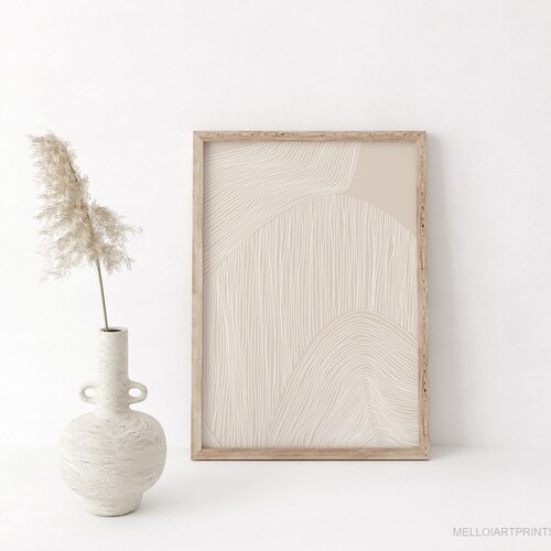 Modern Minimalist Print Neutral Art Print Beige Abstract - Etsy
