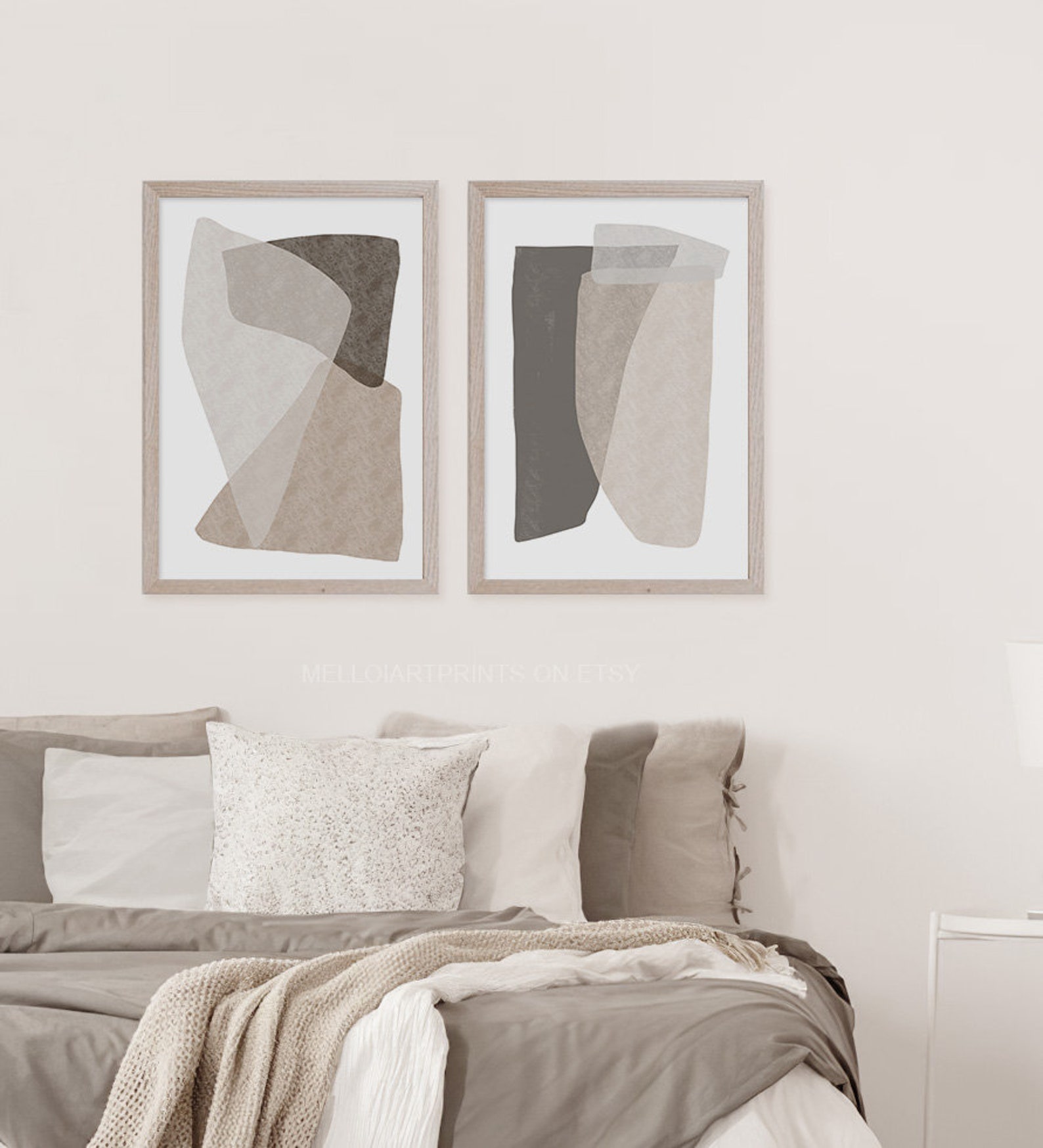 Abstract Art Print Beige Abstract Wall Art Modern Wall Art - Etsy