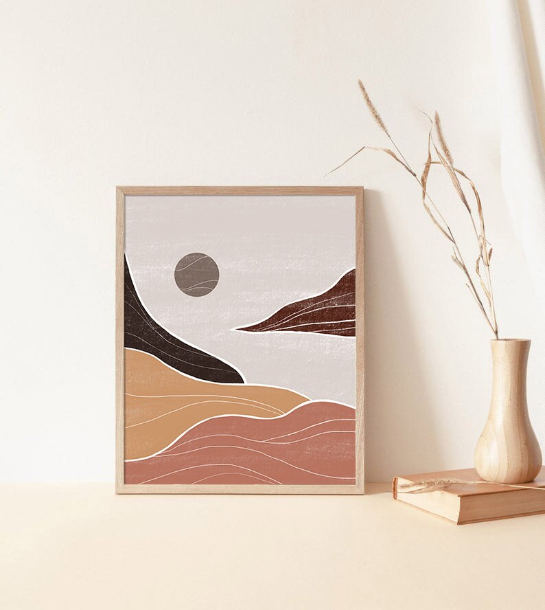 Abstract Sunrise Print Sun Painting Abstract Art Print - Etsy