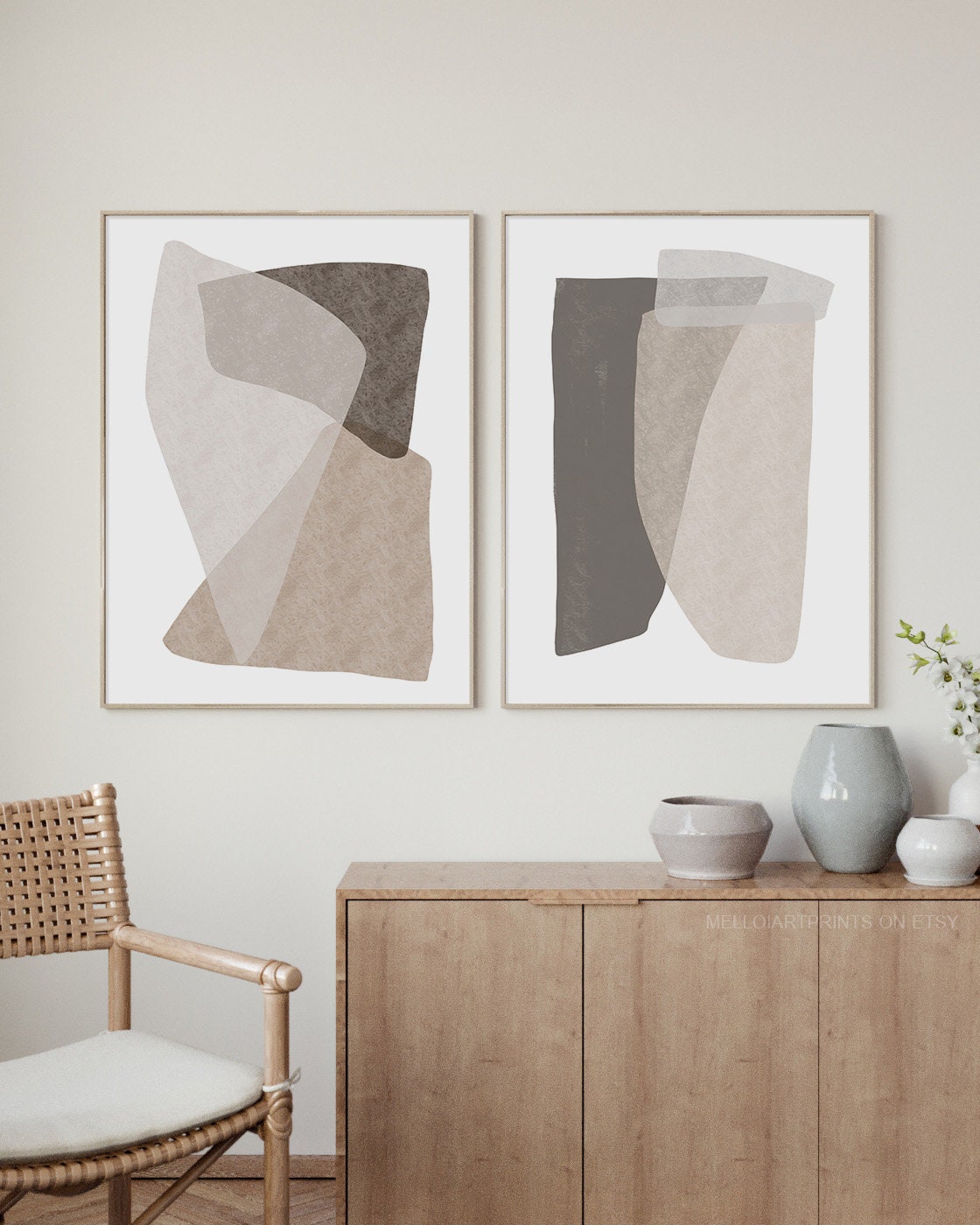 Abstract Art Print Beige Abstract Wall Art Modern Wall Art - Etsy