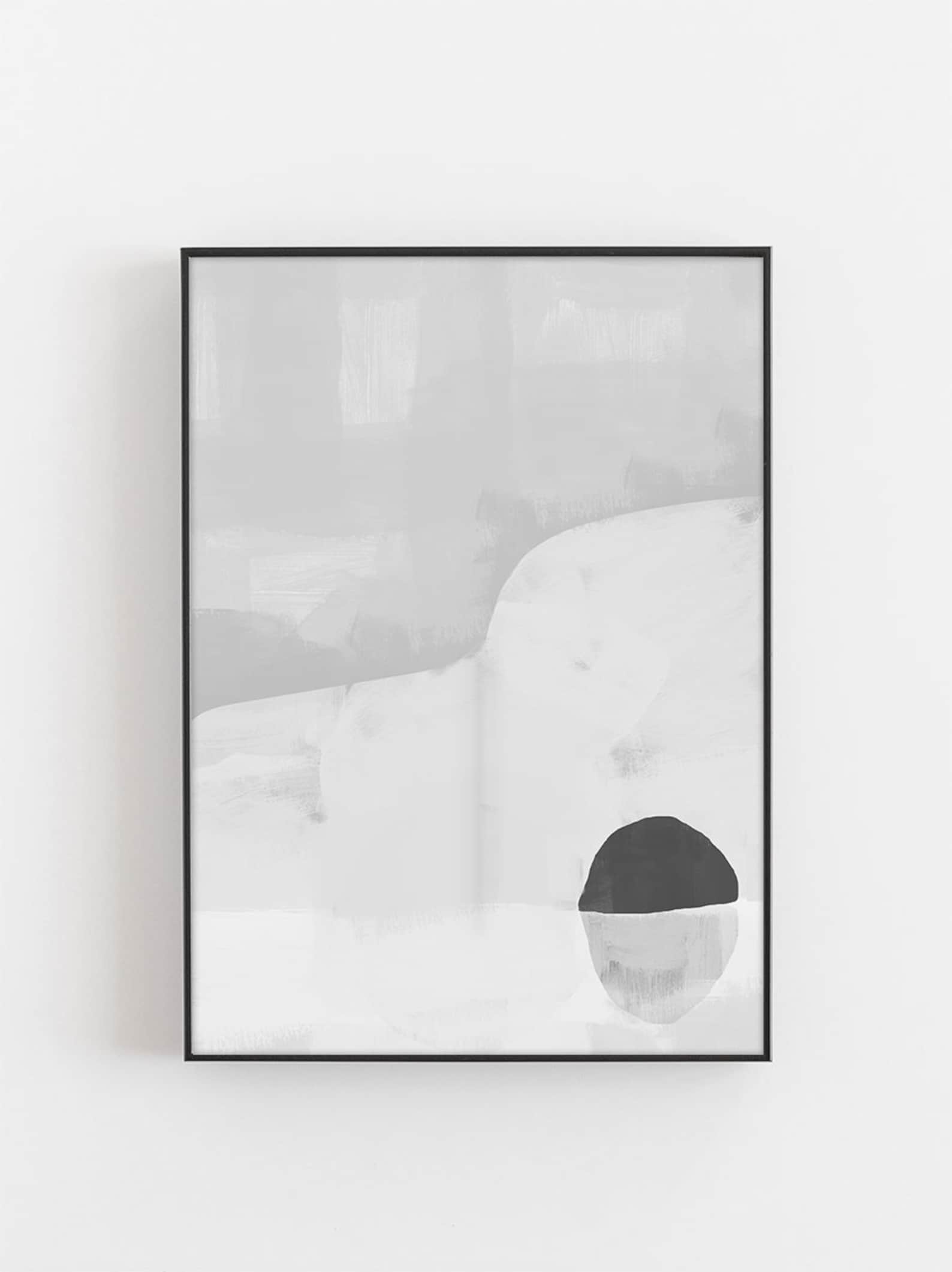 Gray Abstract Painting Print Abstract Wall Art Architecture | Etsy