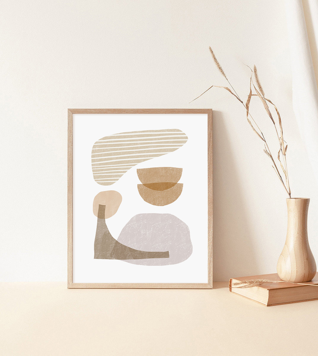 Mix Geometric Abstract Art Modern Abstract Art Mid Century - Etsy