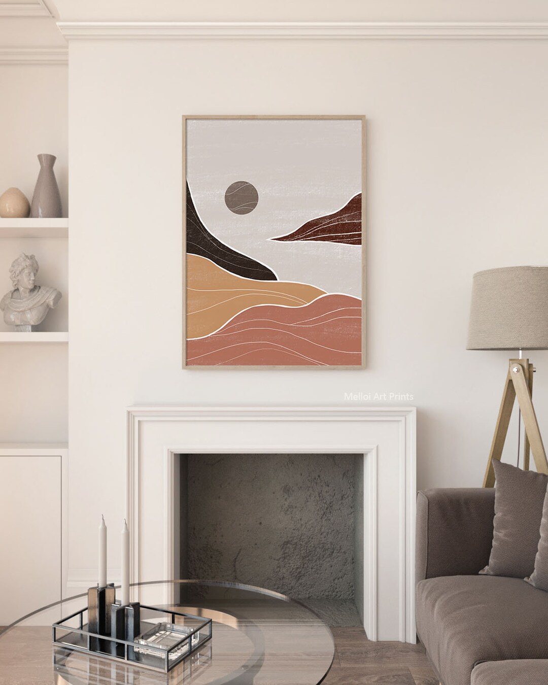 Abstract Sunrise Print, Sun Painting, Abstract Art Print, Sunrise ...