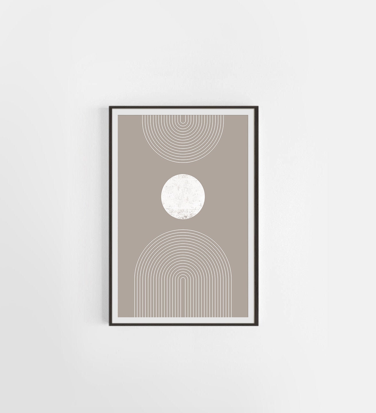 Geometric Line Art Mid Century Line Art Modern Abstract Art | Etsy