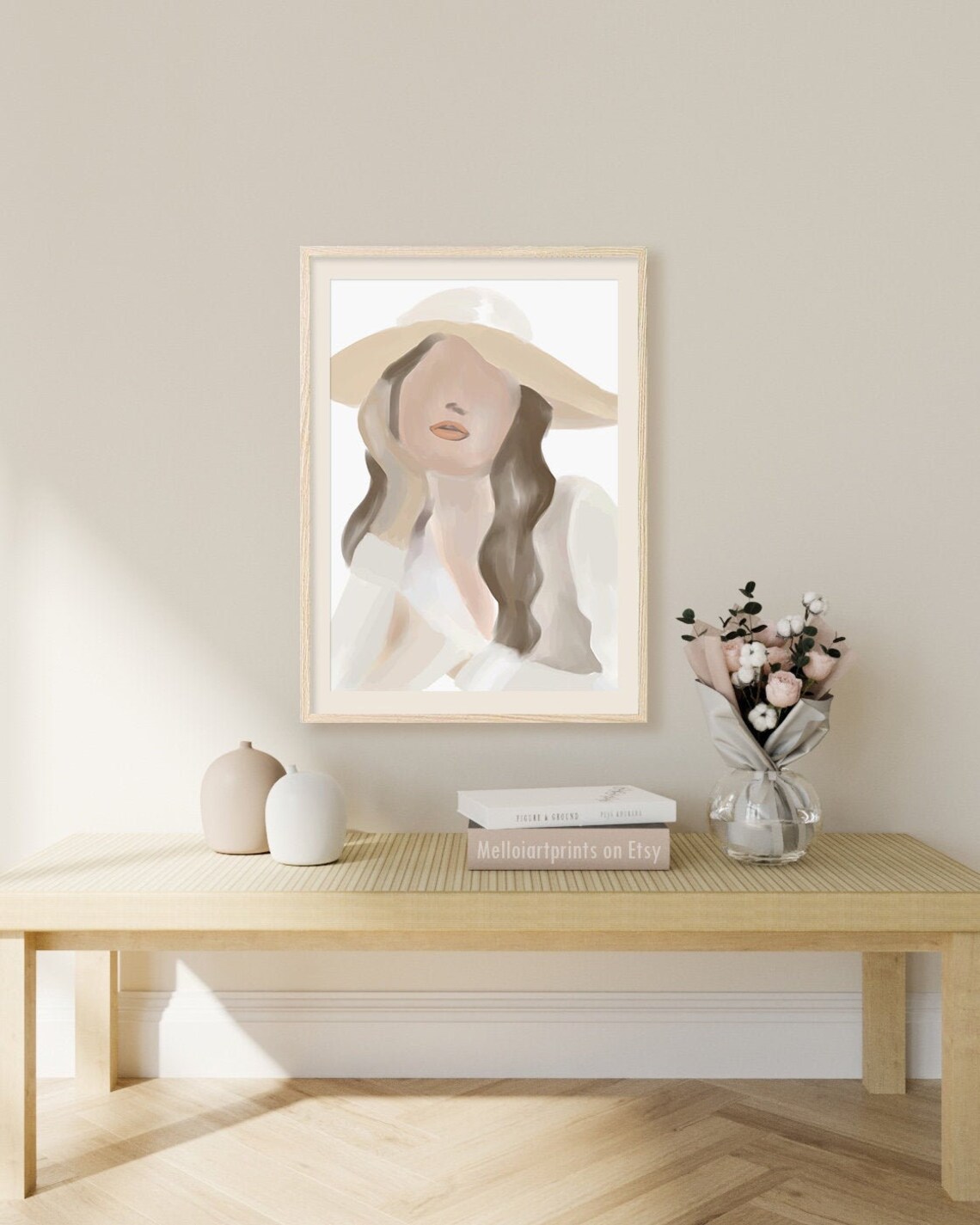 Woman Print Female Printable Wall Art Digital Print Neutral | Etsy